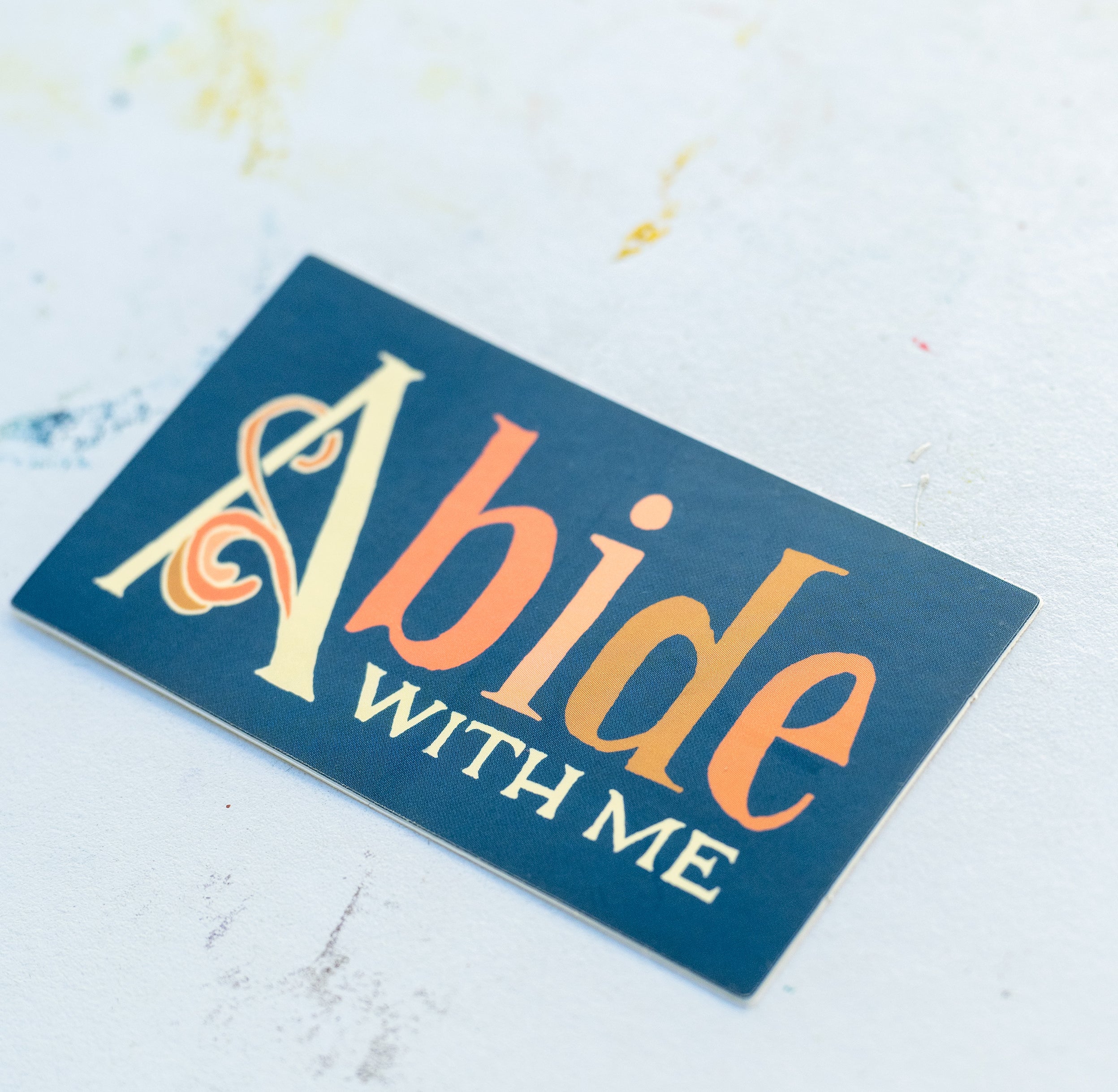 Abide With Me Hymn Sticker — Little Things Studio Store