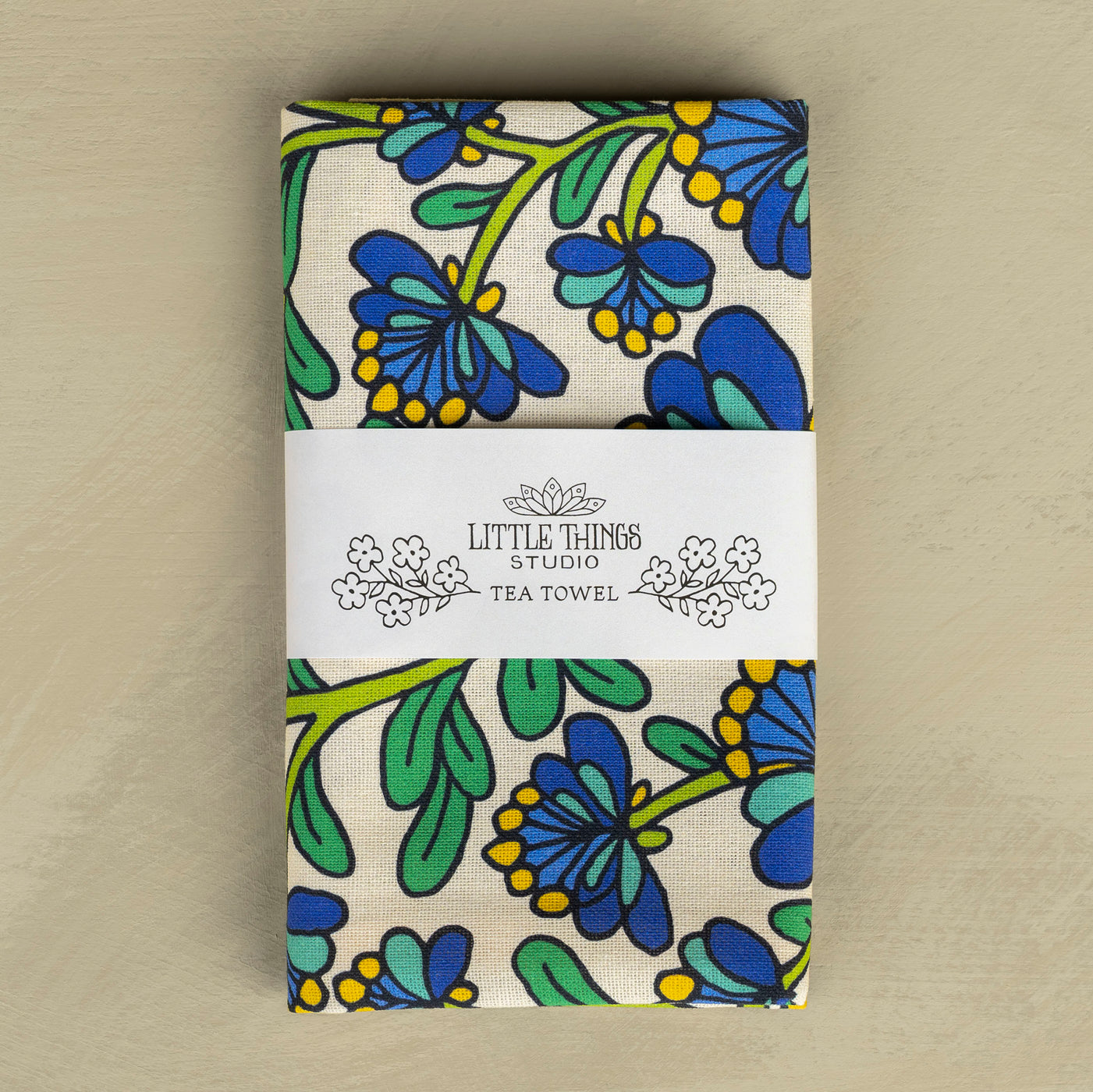 Amazing Grace Hymn Tea Towel - Cream Full Color — Little Things Studio ...