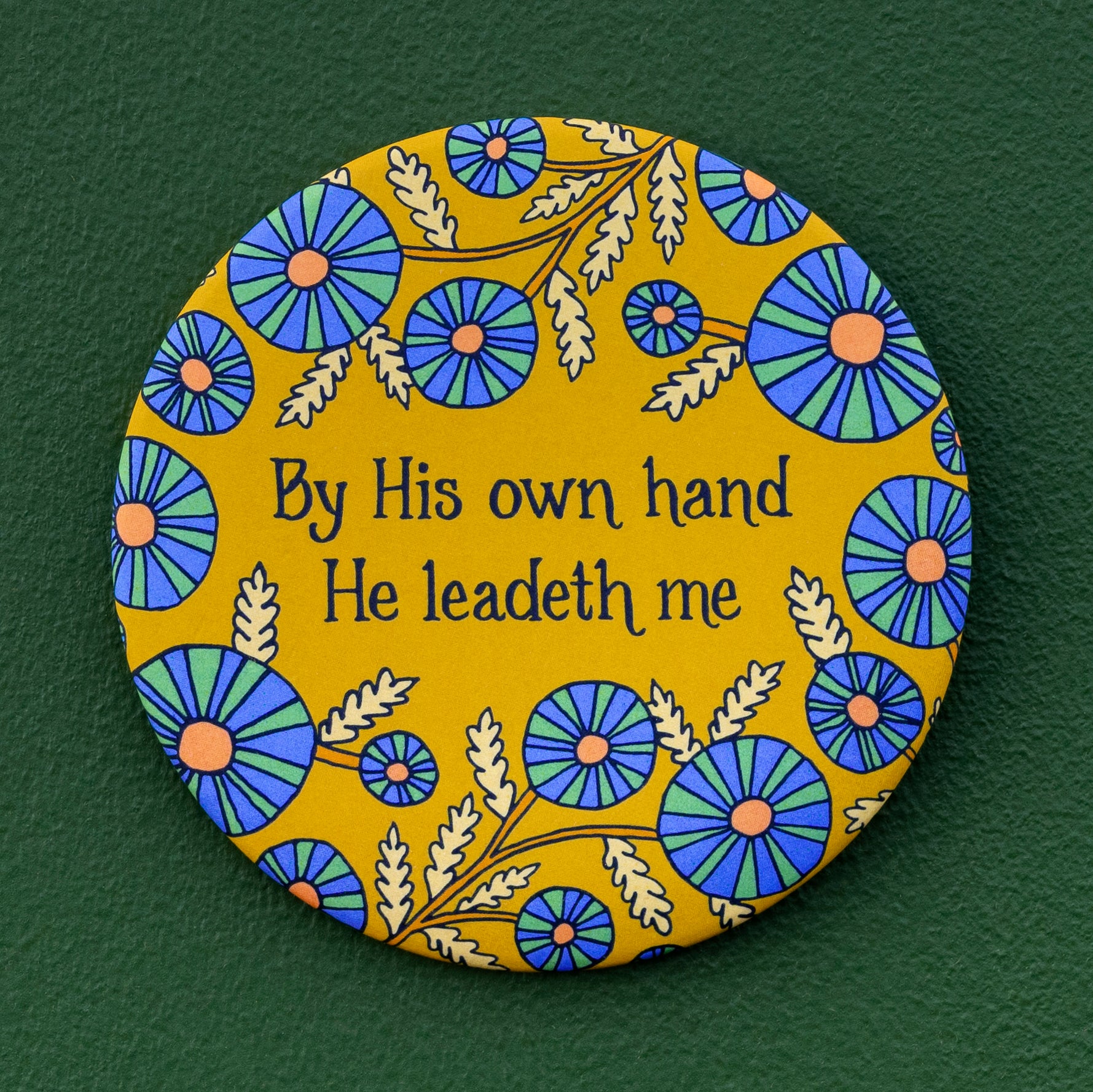 By His Own Hand Hymn Button — Little Things Studio Store