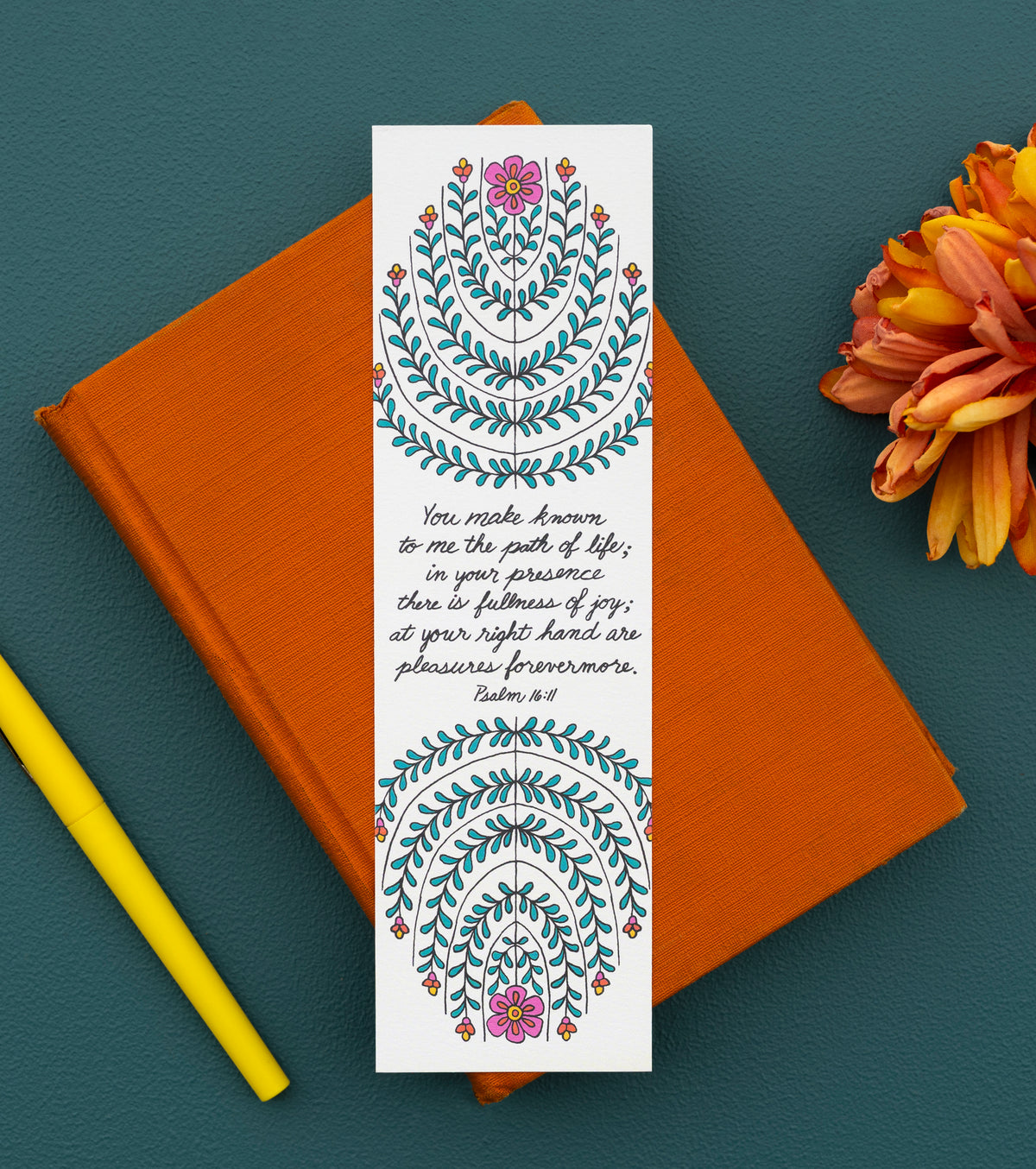 Fullness of Joy Psalm Bookmark — Psalm 16 — Little Things Studio Store