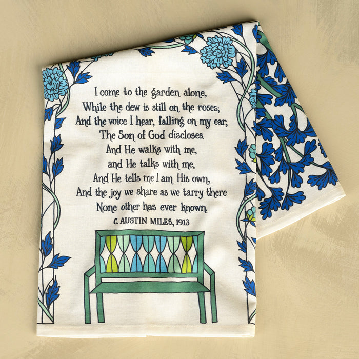 In The Garden Hymn Tea Towel - Full Color — Little Things Studio Store